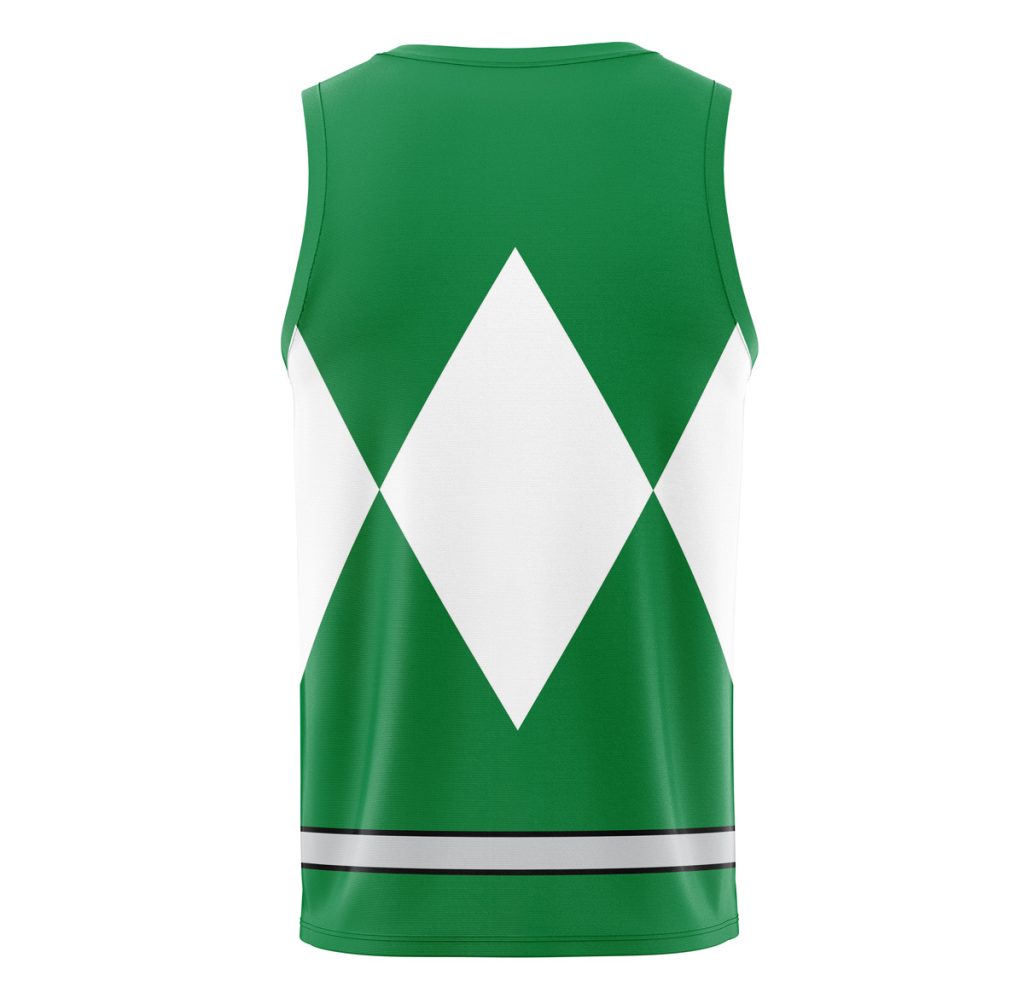 Green Ranger Mighty Morphin Power Rangers Basketball Jersey