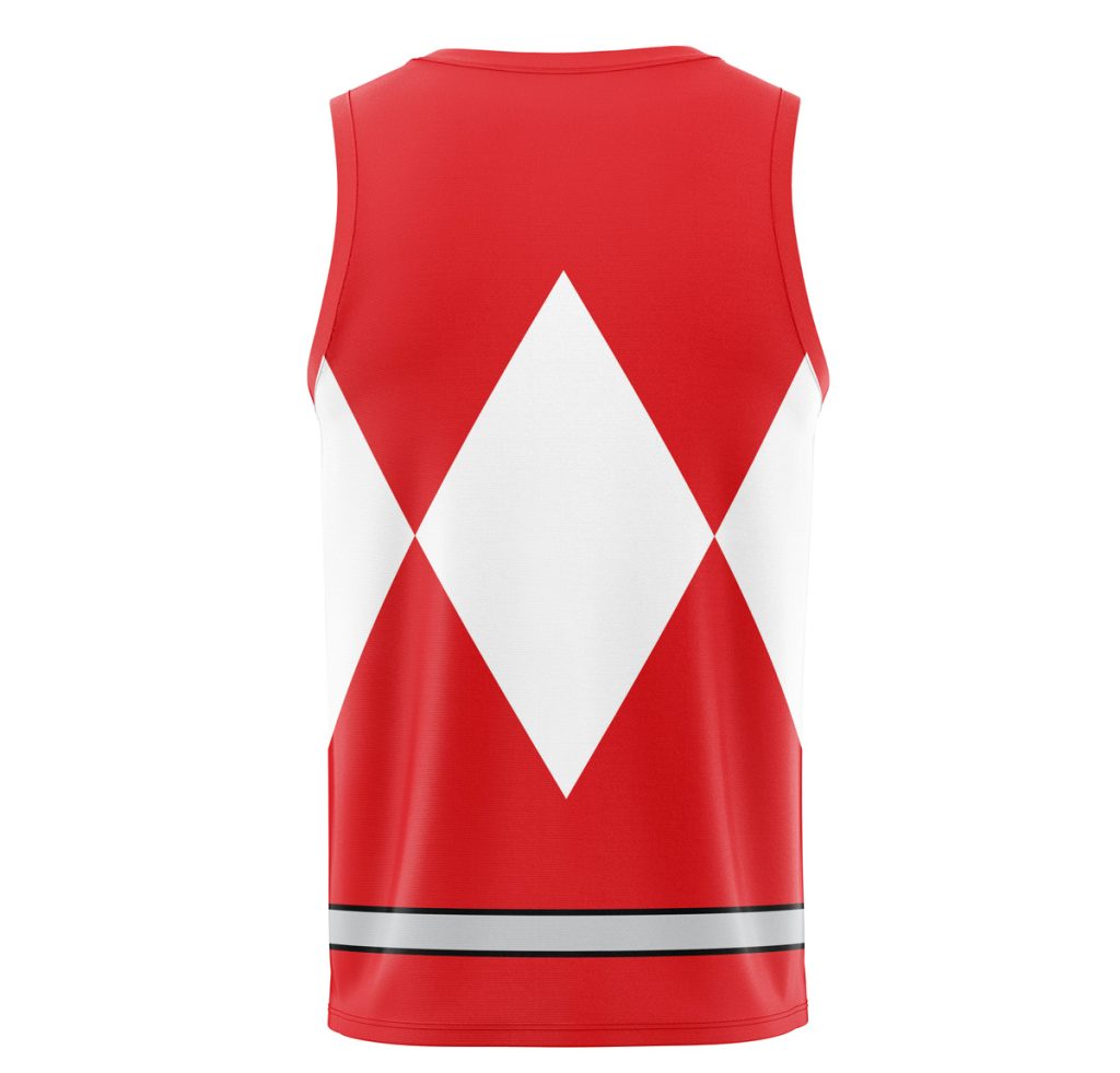 Red Ranger Mighty Morphin Power Rangers Basketball Jersey