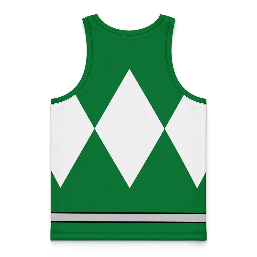 Green Ranger Mighty Morphin Power Rangers Basketball Jersey