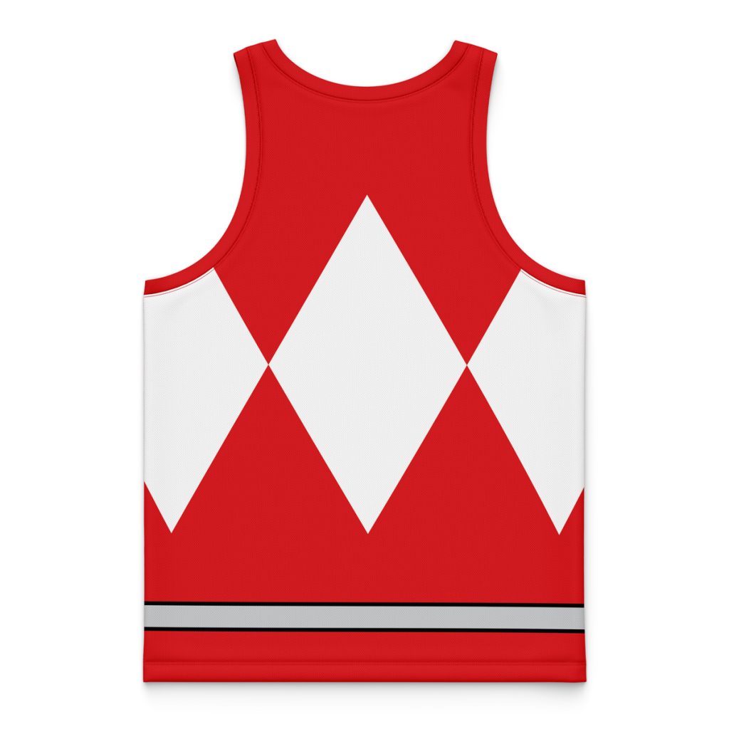 Red Ranger Mighty Morphin Power Rangers Basketball Jersey